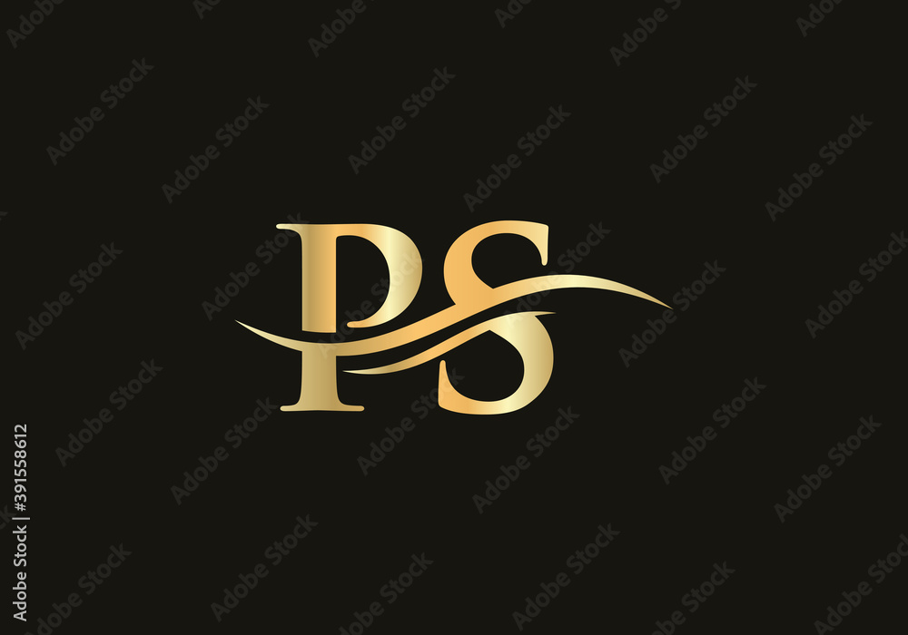PS logo design. Creative and Minimalist Letter PS Logo Design with ...