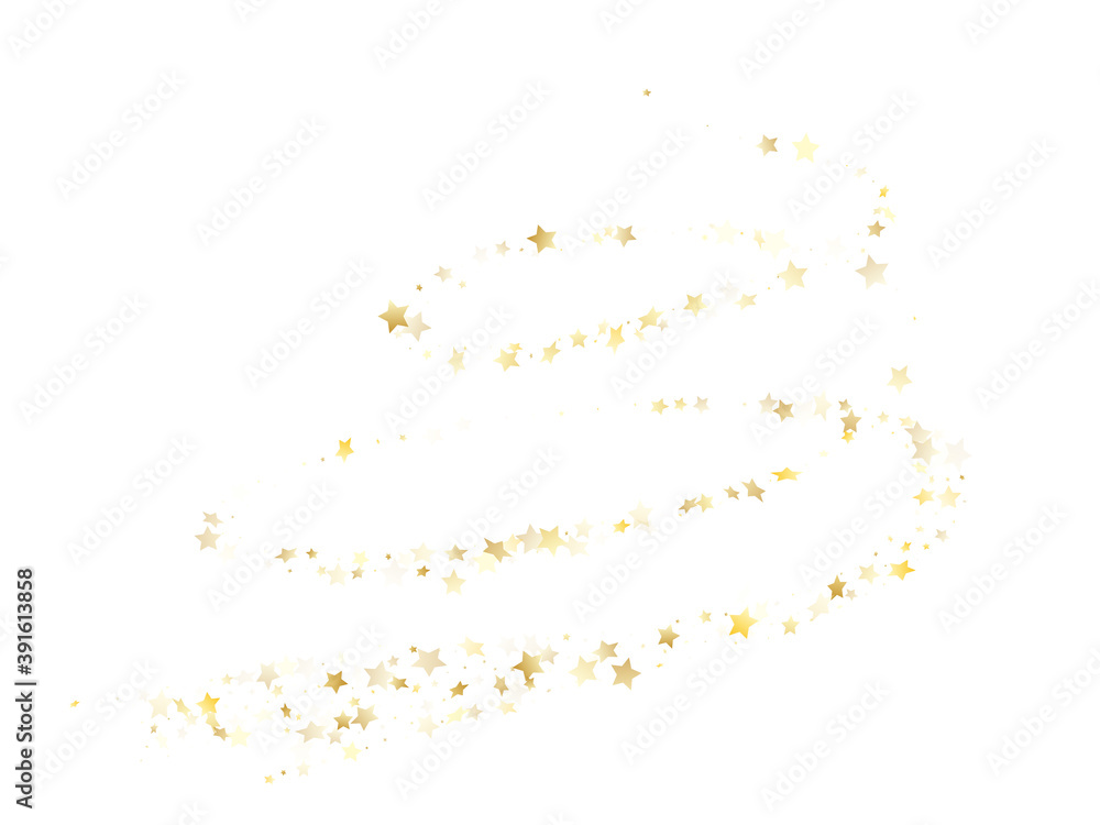 Flying gold star sparkle vector with white background. Stock Vector ...