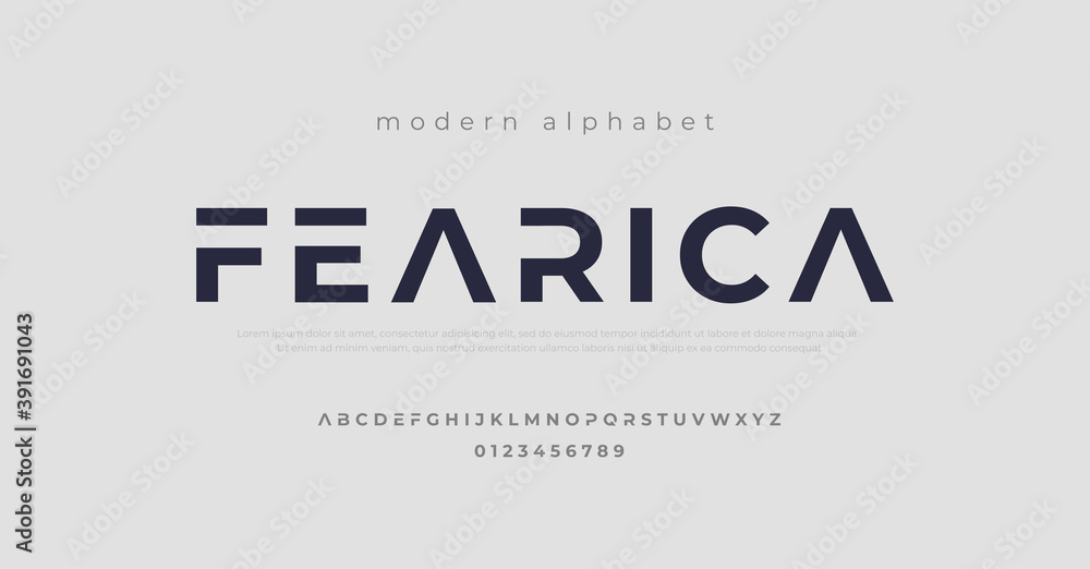 Modern alphabet fonts. Typography, Technology, Lettering, Elegant ...