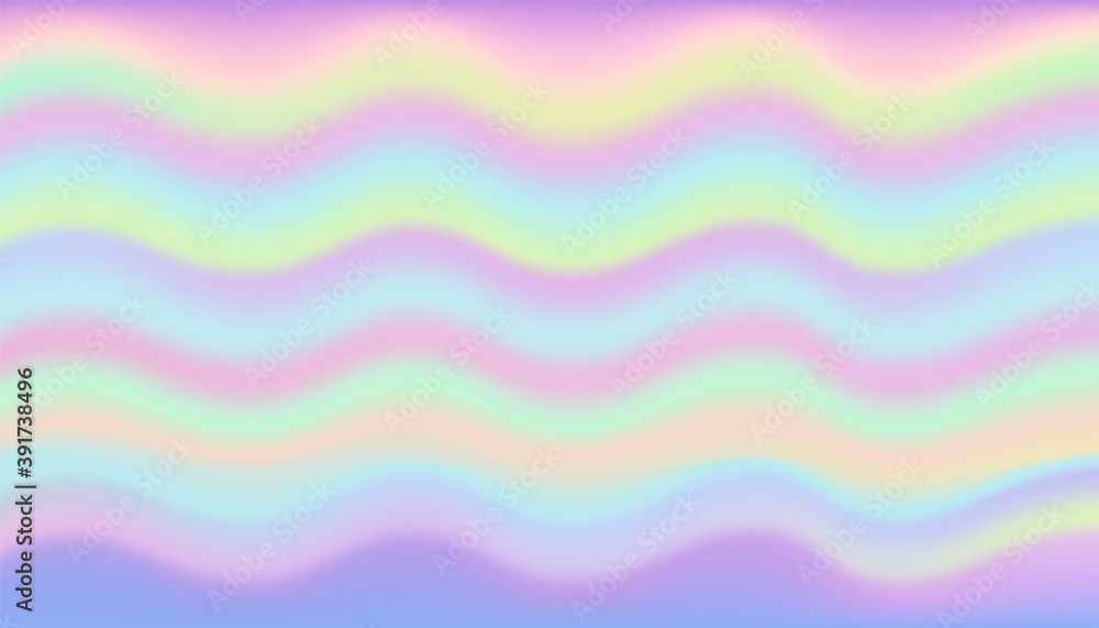 Rainbow wavy background with the modern pastel colors. Fluid ...