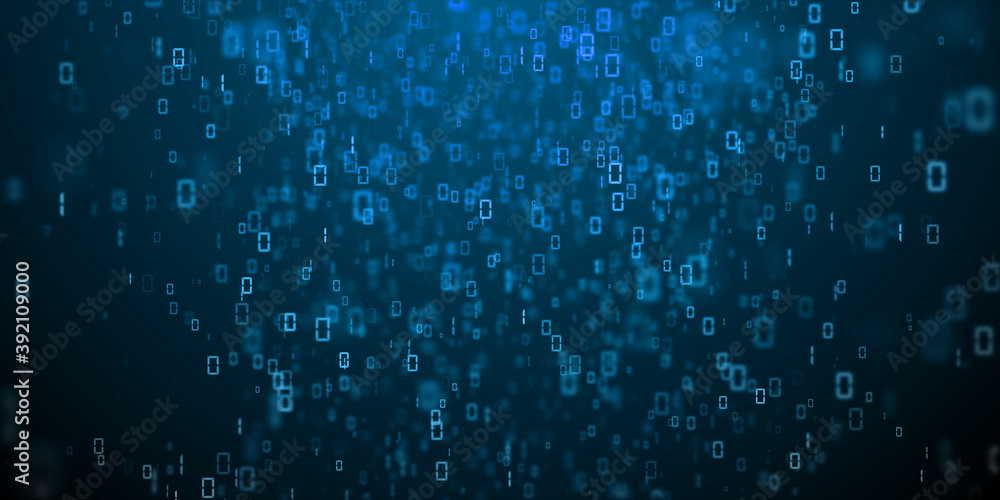 Ilustración de Stock sfondo, codice binario, tecnologia informatica ...