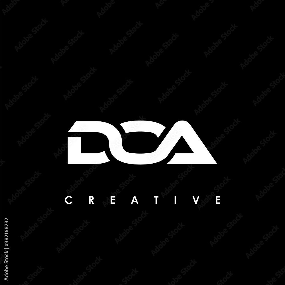 DOA Letter Initial Logo Design Template Vector Illustration Stock ...