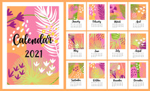 2019 Calendar Floral Template Free Stock Photo - Public Domain Pictures