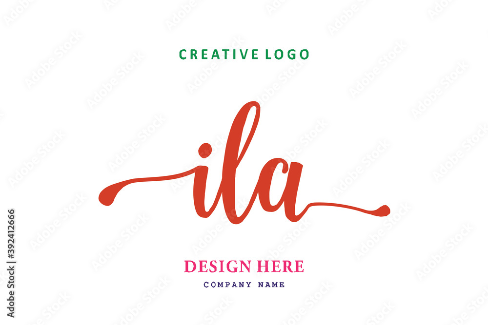 ILA lettering logo is simple, easy to understand and authoritative ...