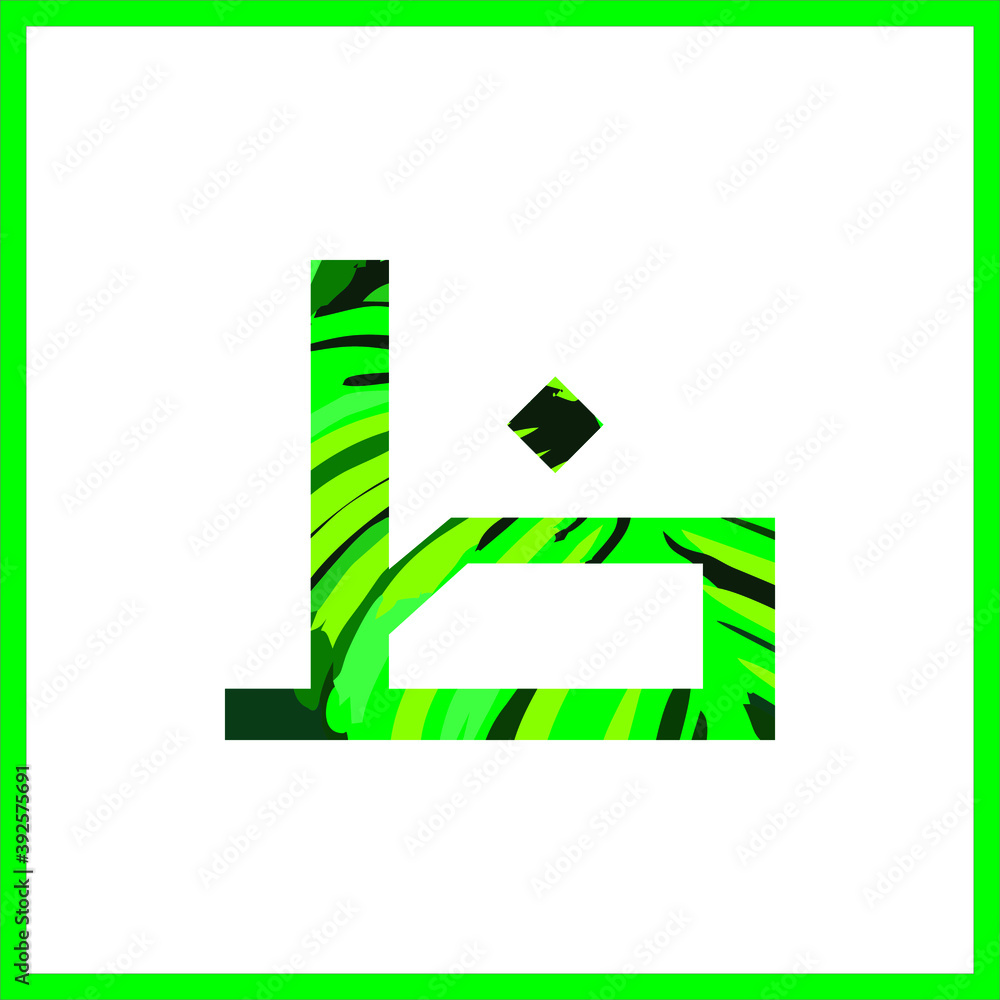 Arabic Calligraphy Alphabet letters or font green strips arabic jungle ...