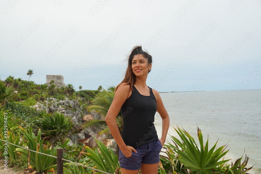 tulum, woman, swimsuit, bikini, quintana roo, mexico, hairs, model ...