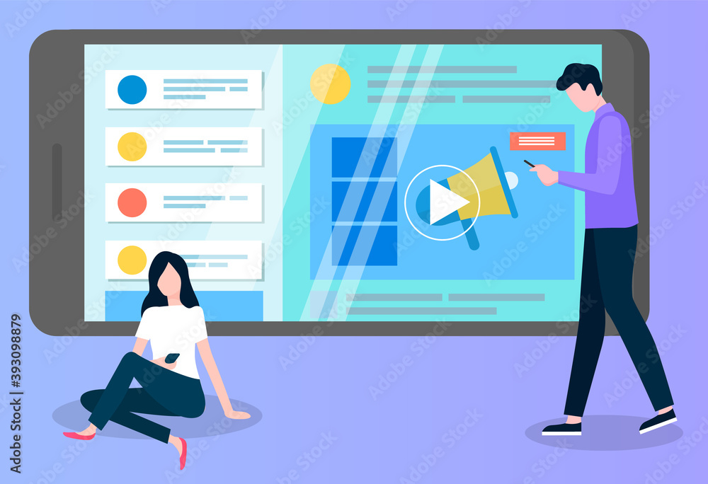 Vector de Stock Teamwork concept. Development of a plan how to attract ...