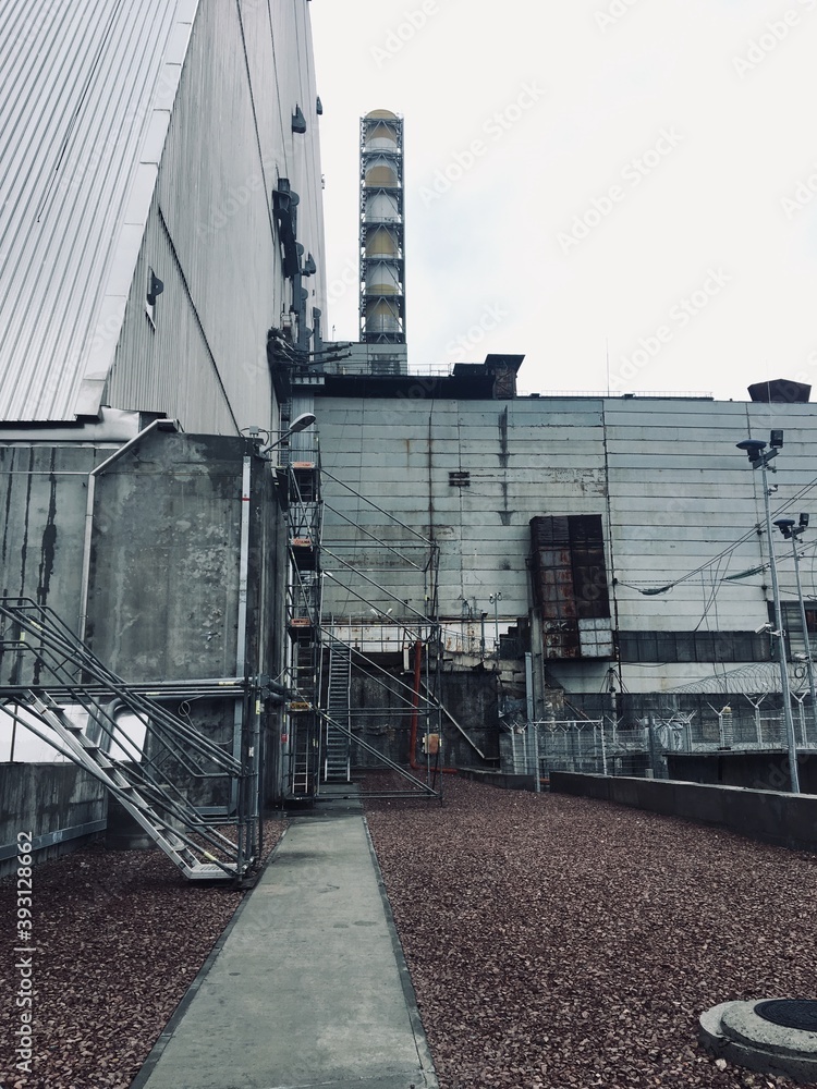 chernobyl nuclear power plant arch 4 reactor Stock Photo | Adobe Stock