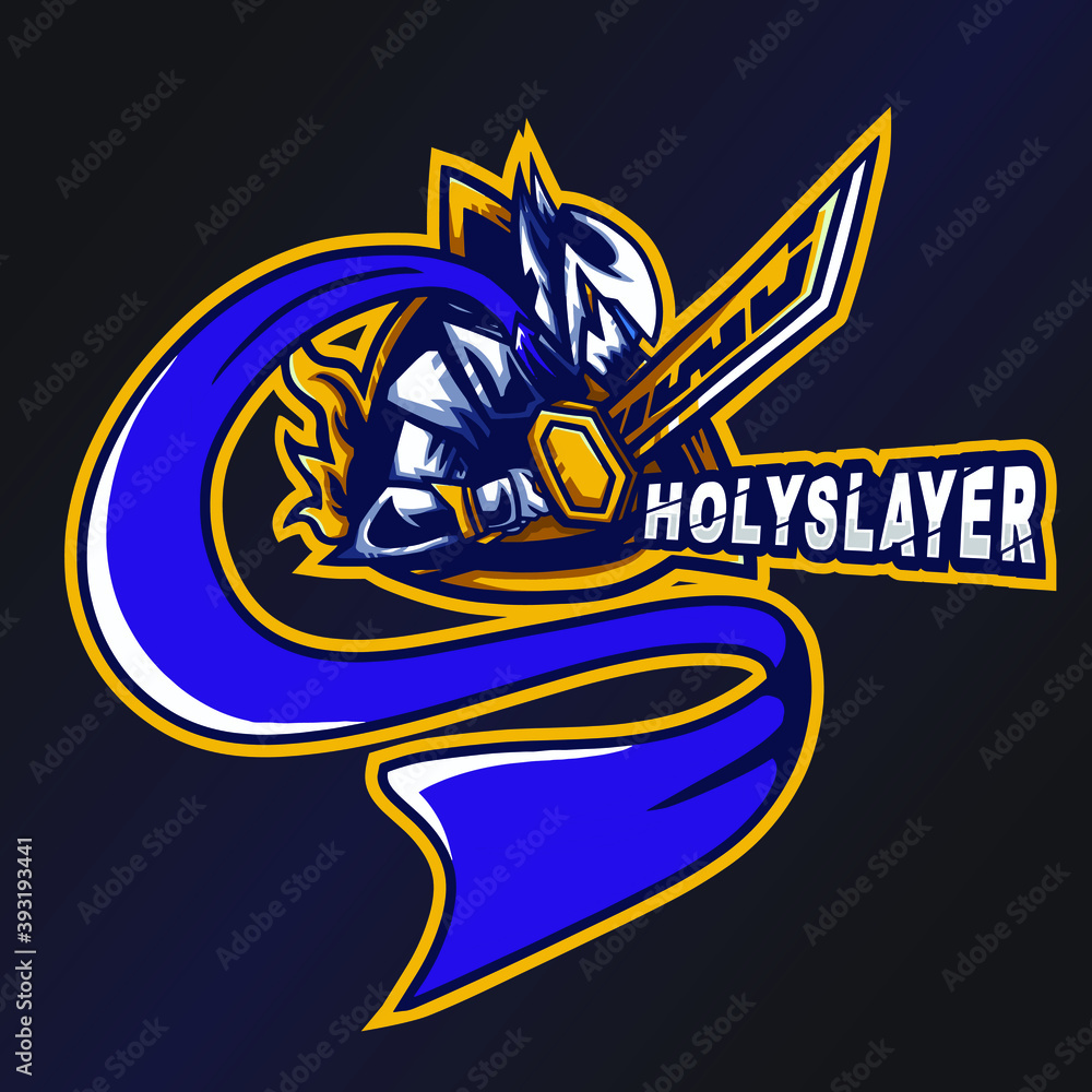 Holyslayer Esports Logo. Warrior Logo. Esport Team Logo. Streamer ...
