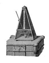 Vintage Metronome Illustration Free Stock Photo - Public Domain Pictures