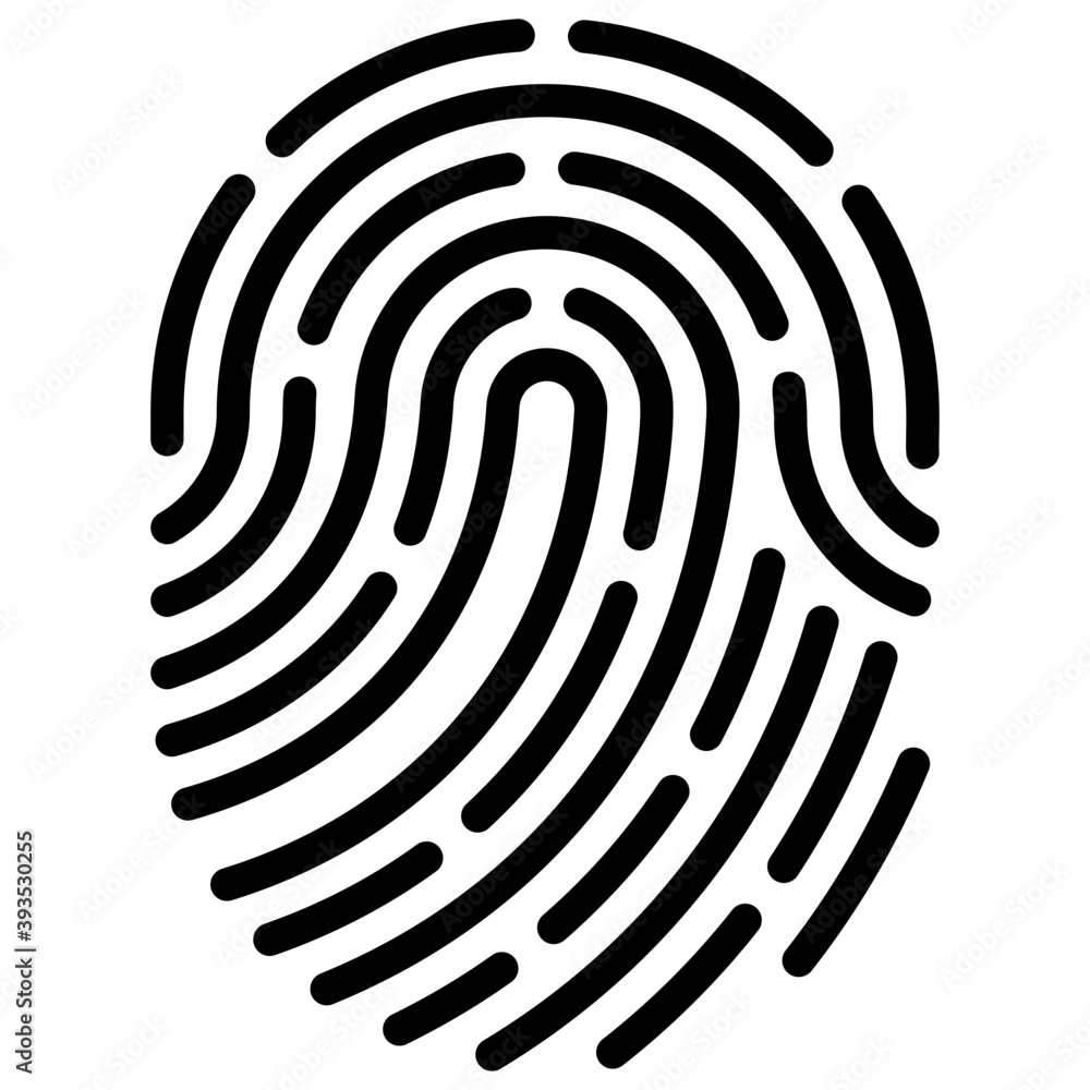 Biometric Identification Vector Stock Vector Adobe Stock