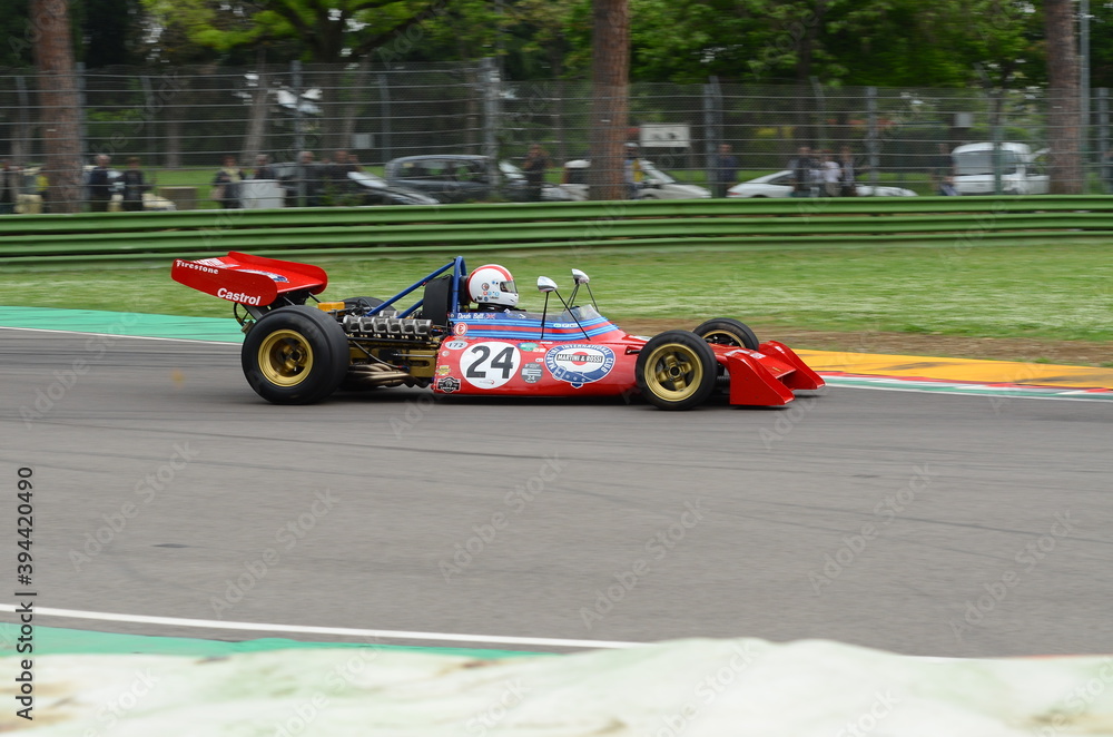 Imola, 27 April 2019: Unknown run with historic 1972 TECNO F1 PA 123/3 ...