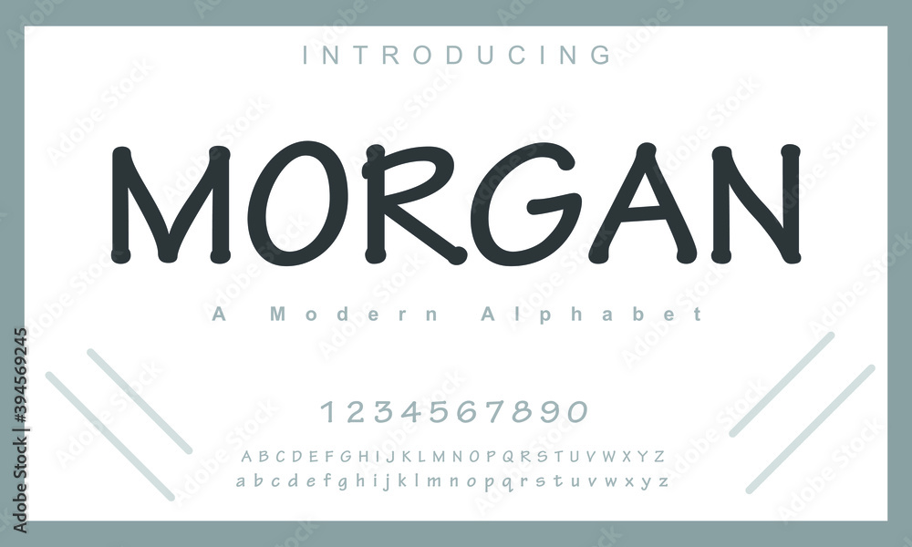 Morgan font. Minimal modern alphabet fonts. Typography minimalist urban ...