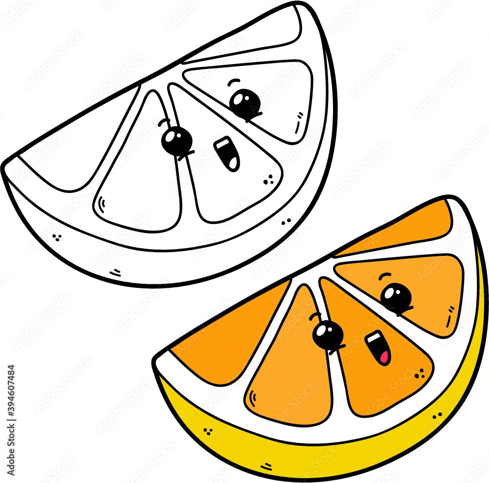 Vector illustration coloring page of cartoon character for children ...