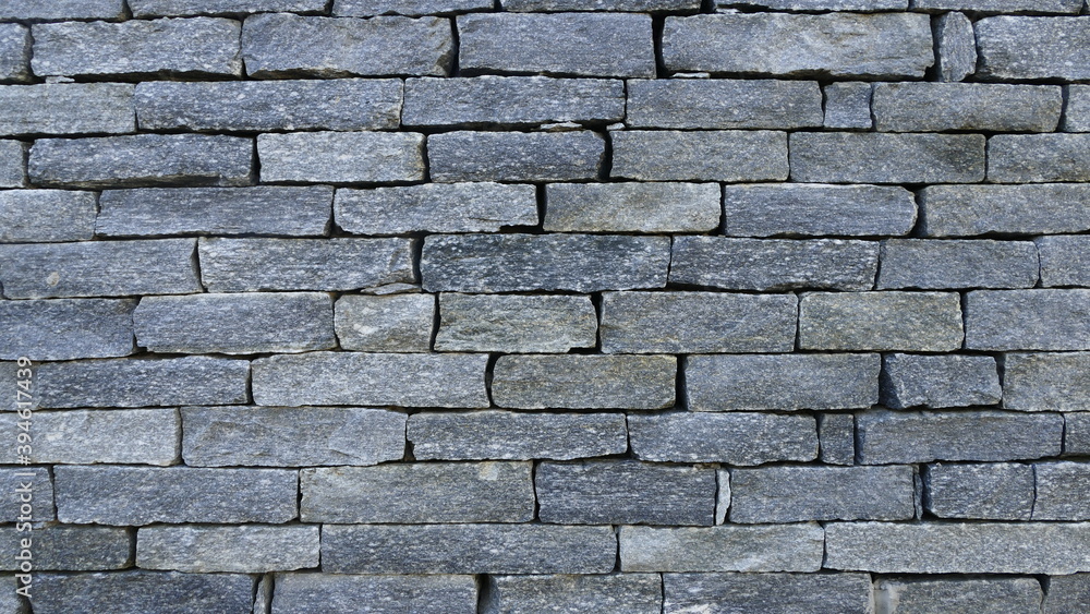 Grey brick wall - rubble stone texture Stock Photo | Adobe Stock