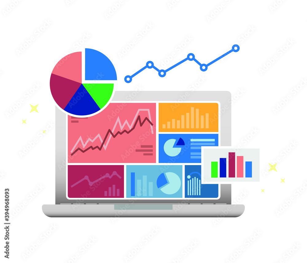 Chart, editable column diagram. Infographic dashboard template flat ...