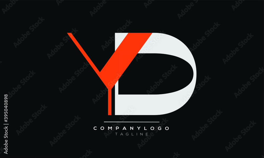 YD initials monogram letter text alphabet logo design Stock Vector ...
