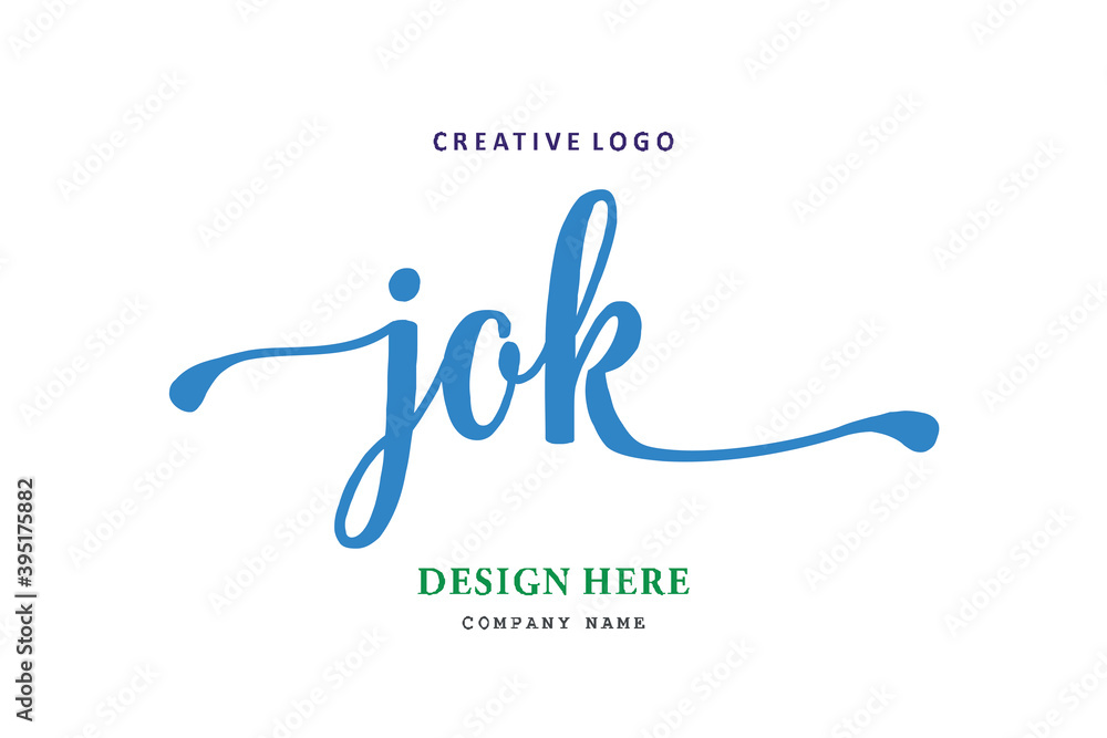 JOK lettering logo is simple, easy to understand and authoritative ...