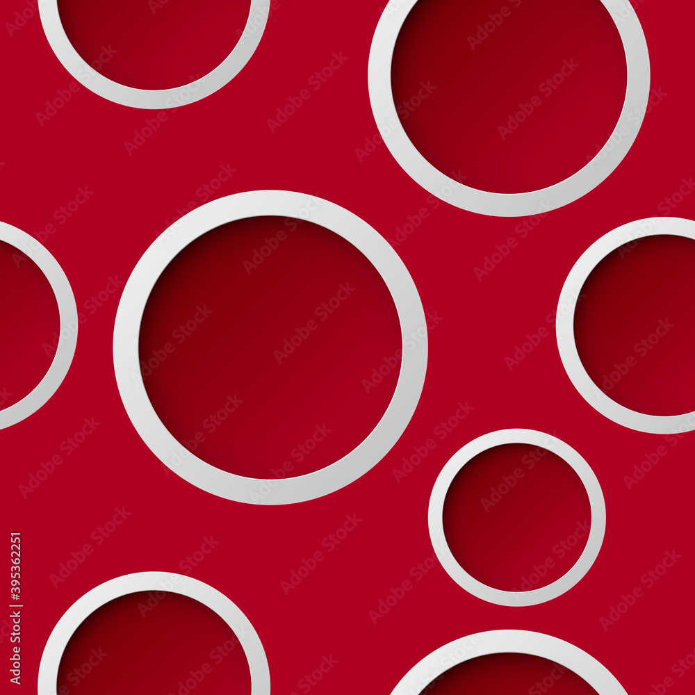 Seamless round pattern. Circle textured background from asia & east ...