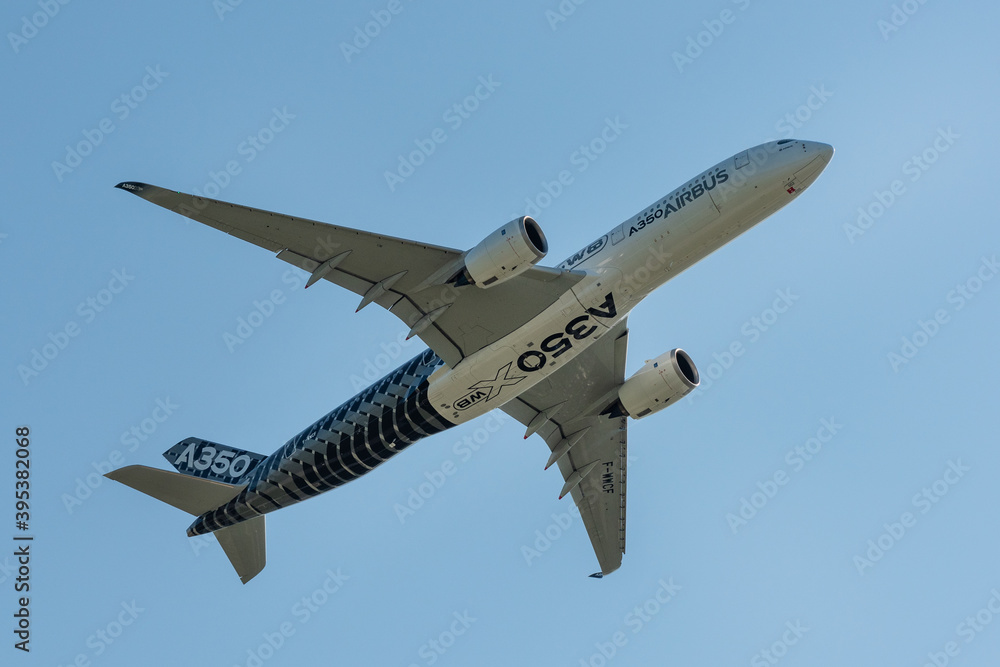 Photo Stock August 30, 2019. Zhukovsky, Russia. long-range wide-body ...