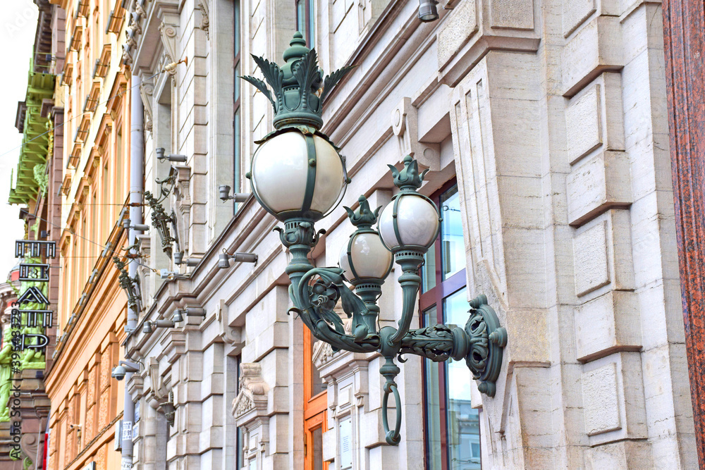 On the facade of the building there are sculptures of Valkyries and the ...