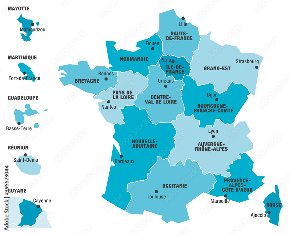Carte De France Des Regions Carte Des Rgions De France Carte Des