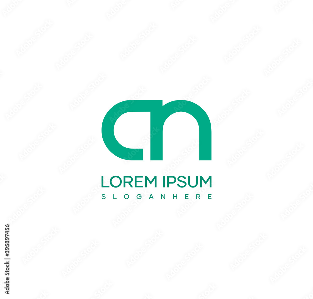 Letter AN alphabet logo design vector. The initials of the letter A and ...