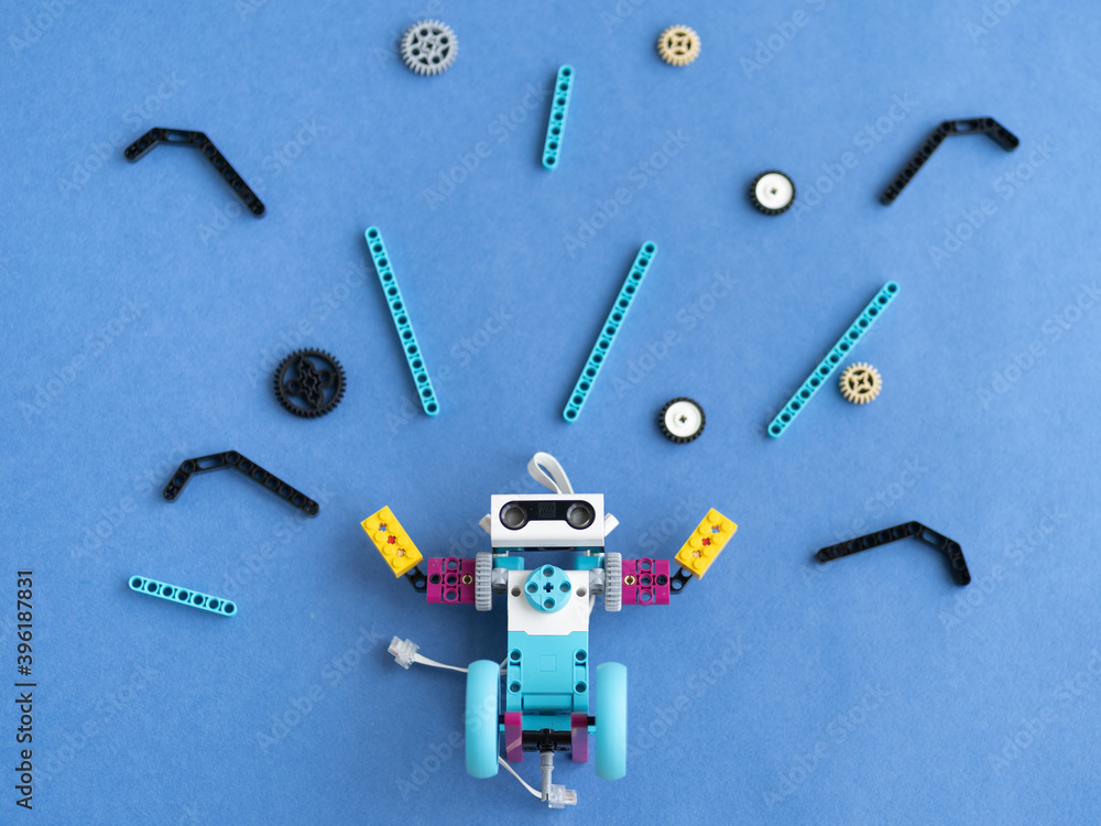 Minsk, Belarus. November, 2020. The new Spike Prime Lego robot. It can ...