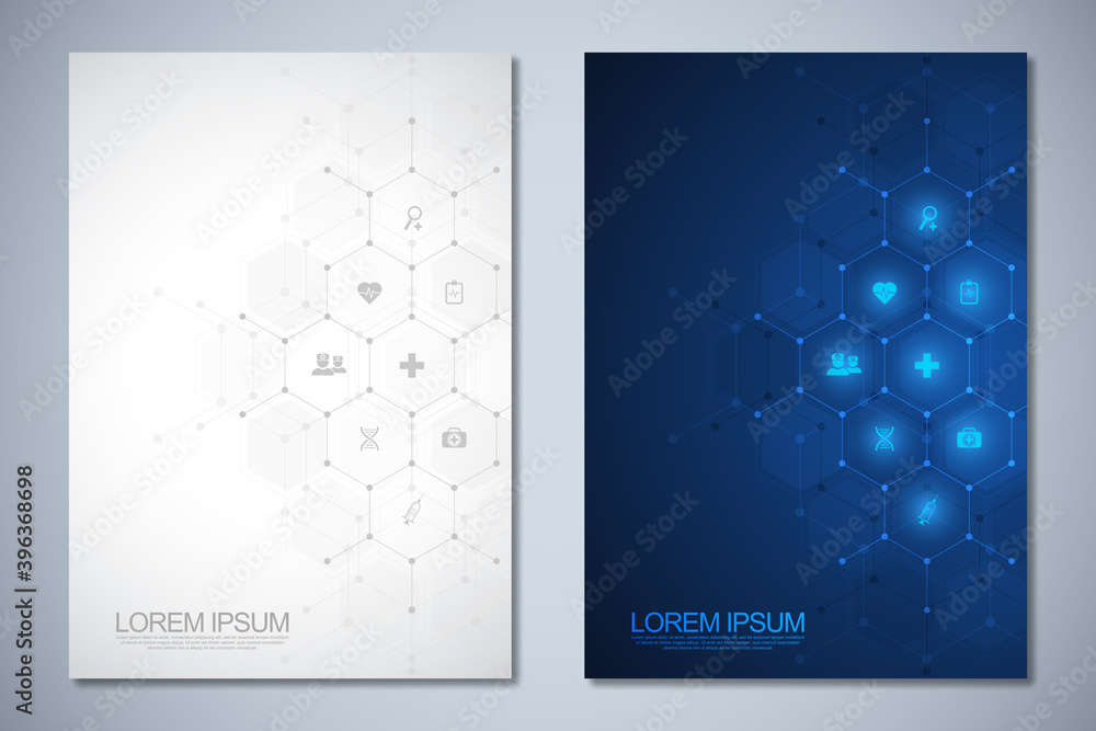 Template brochure or cover book, page layout, flyer design. Concept and ...