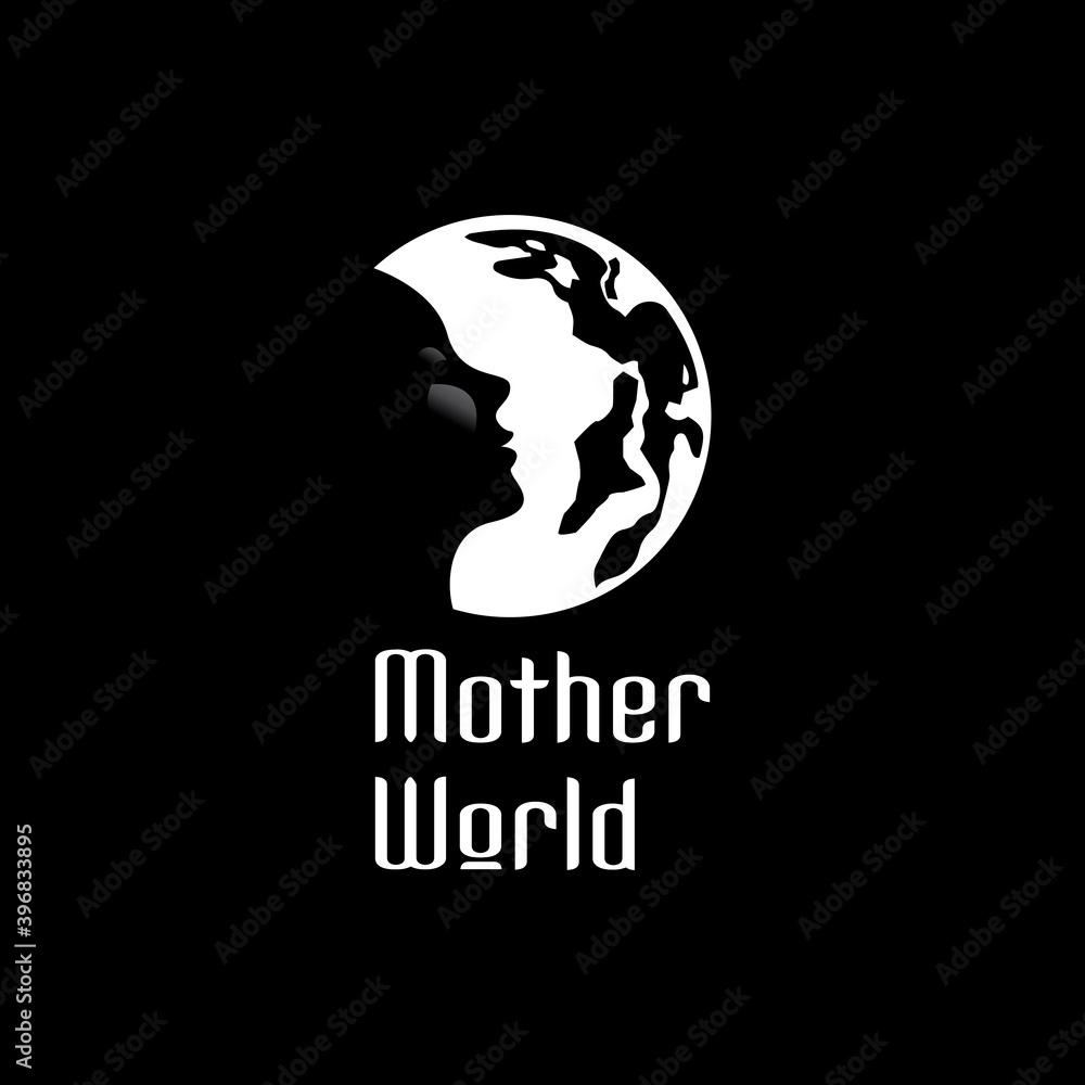 Mother World logo design Stock Vector | Adobe Stock
