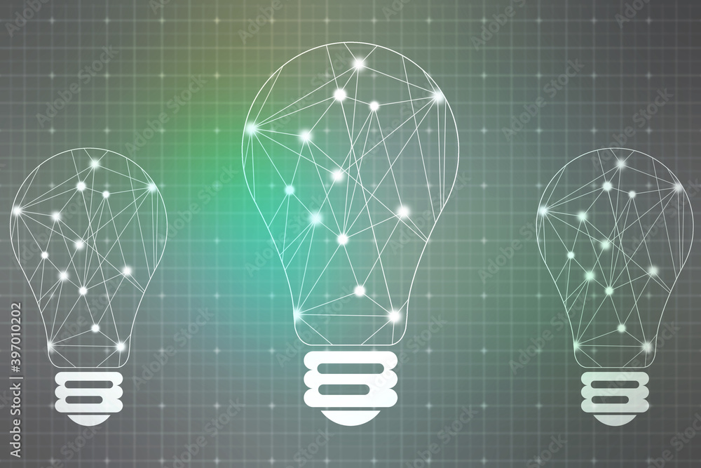 Bulb future technology,innovation background,creative idea concept ...