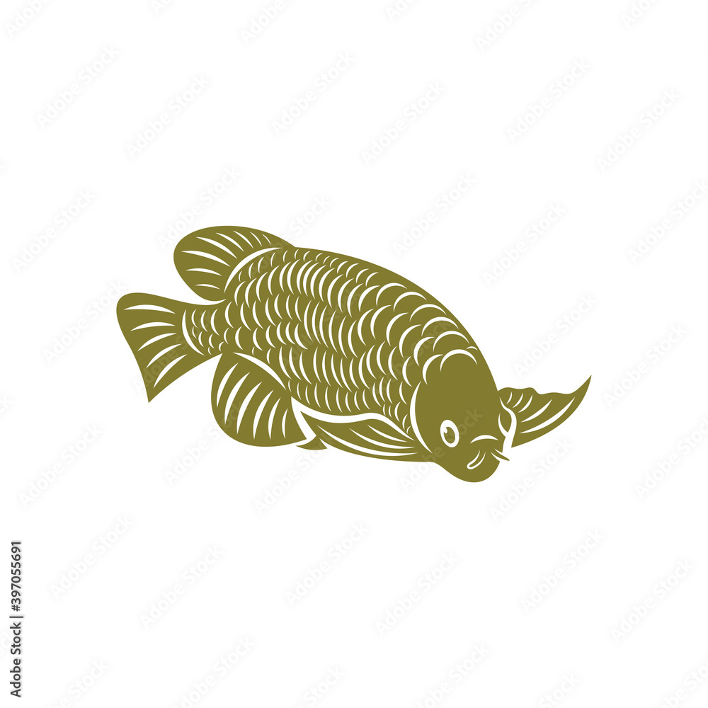 Arowana fish logo vector template, Creative Arowana fish logo design ...