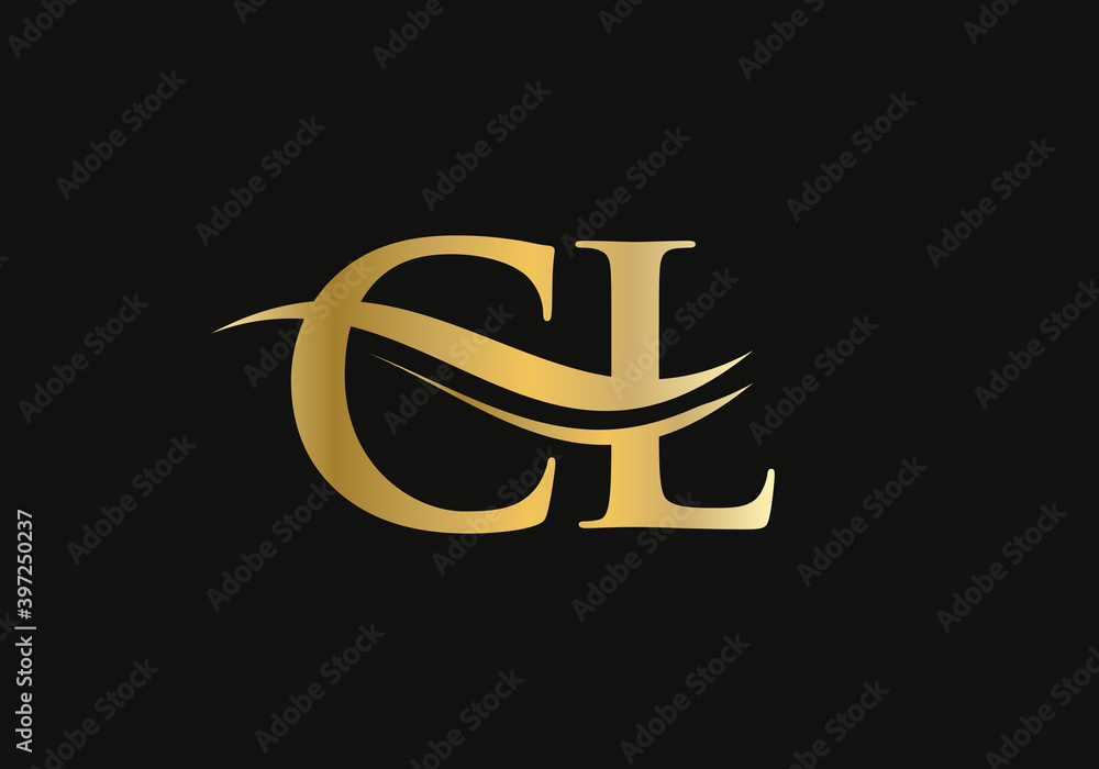 CL Modern creative unique elegant minimal. CL initial based letter icon ...