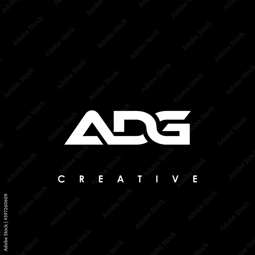 ADG Letter Initial Logo Design Template Vector Illustration Stock ...
