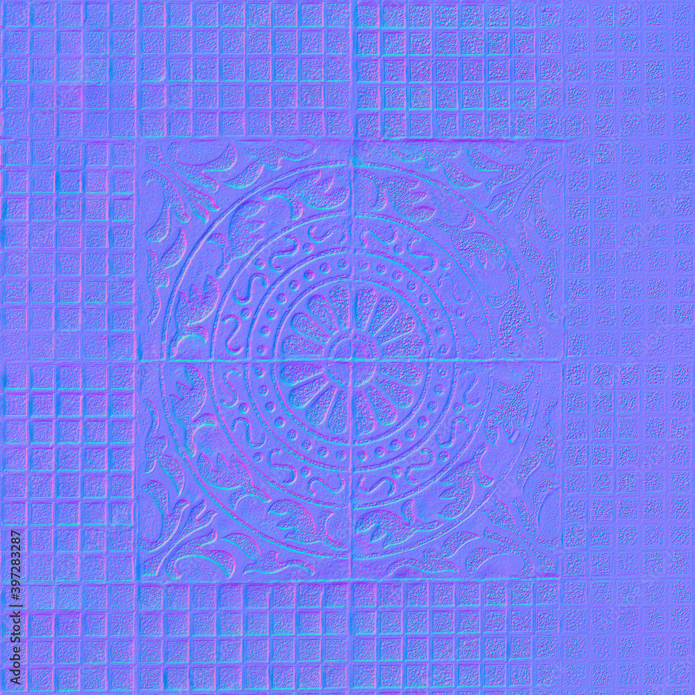 Floor tiled normal map for substance designers, or archviz materials ...
