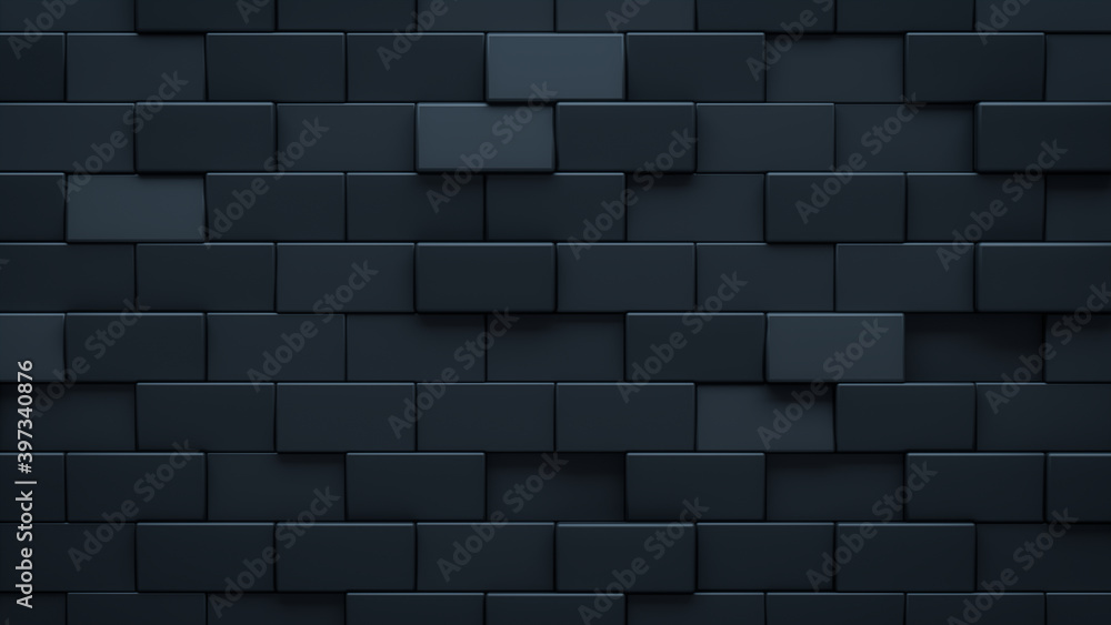Futuristic, High Tech, dark background, with a offset rectangular block ...