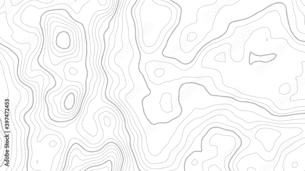 Grey contours vector topography. Geographic mountain topography vector ...