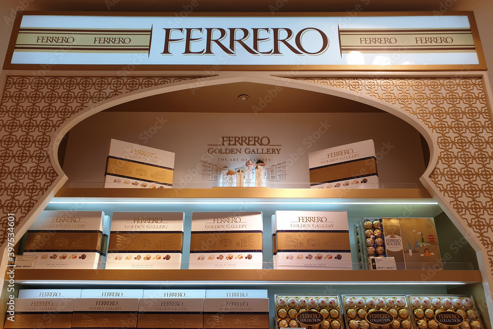 Ferrero Rocher premium chocolate store in Hamad International Airport ...