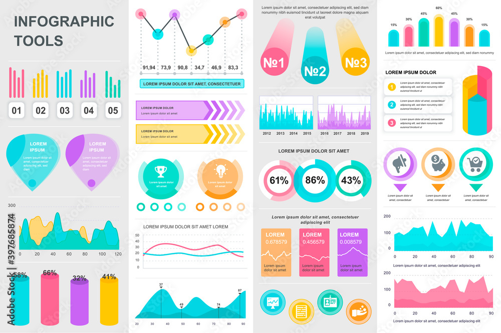 Bundle infographic UI, UX, KIT elements. Different charts, diagrams ... Bundle infographic UI, UX, KIT elements. Different charts, diagrams ...