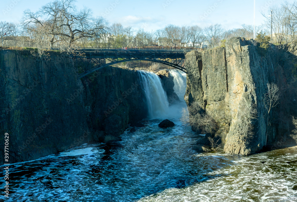 Photo Stock Paterson, NJ - USA - Dec. 6, 2020: Landscape view of the ...