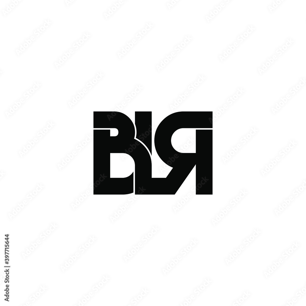 blr letter original monogram logo design Stock Vector | Adobe Stock