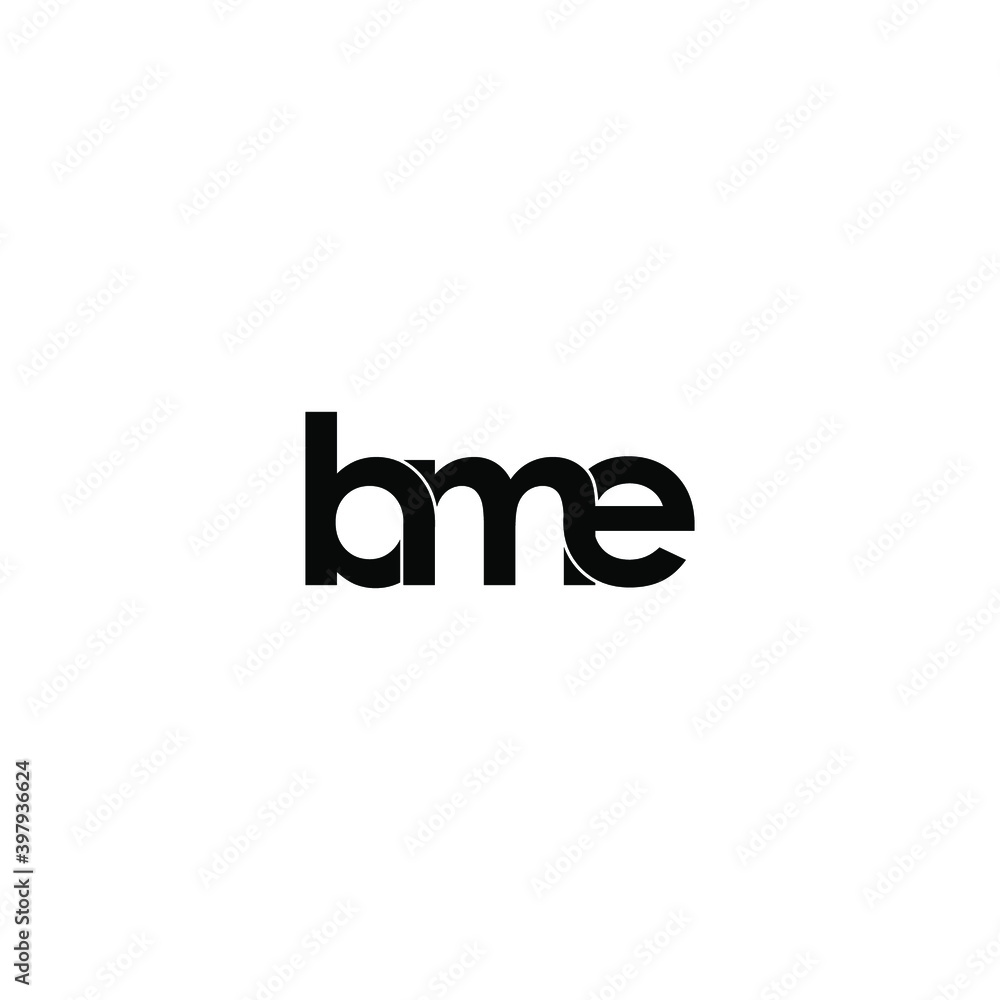 bme letter original monogram logo design Stock Vector | Adobe Stock