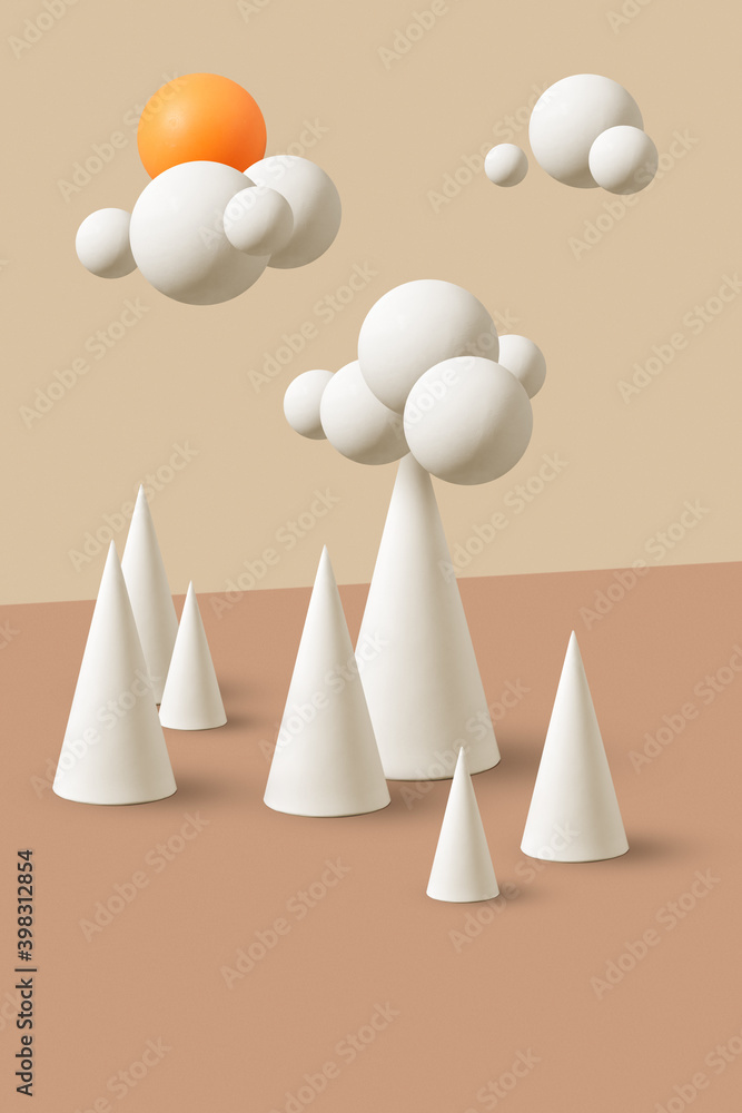 Gypsum shapes as a natural landscape. Stock Photo | Adobe Stock