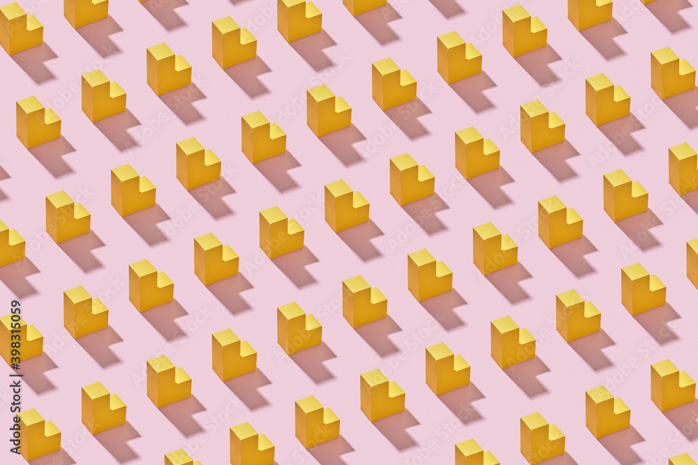 Geometric stairs pattern with shadows. Stock Photo | Adobe Stock