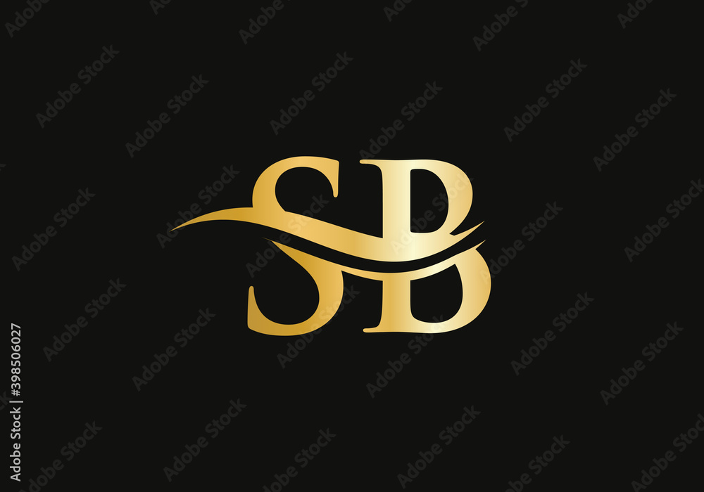 SB Logo Design for business and company identity. Creative SB letter ...