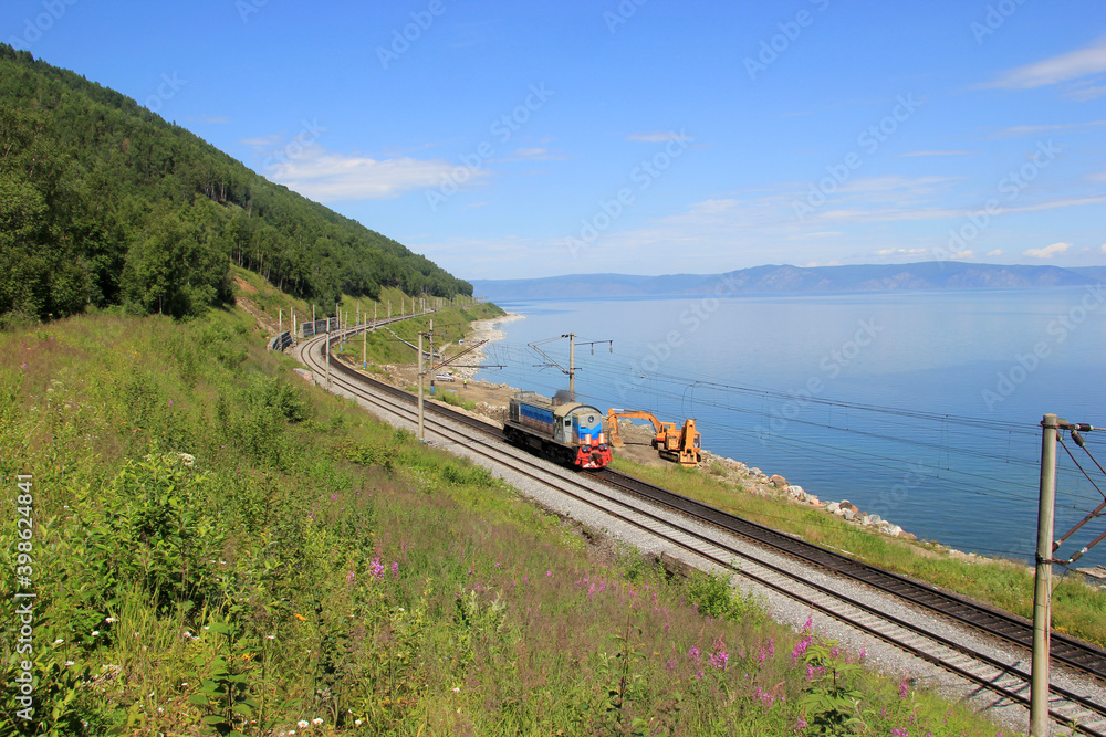 Stock-Foto „Baikal is a lake of tectonic origin in the southern part of ...
