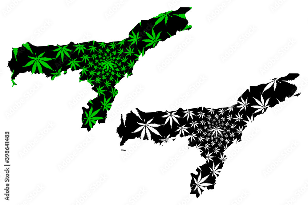 Stock-Vektorgrafik „Assam (States and union territories of India ...