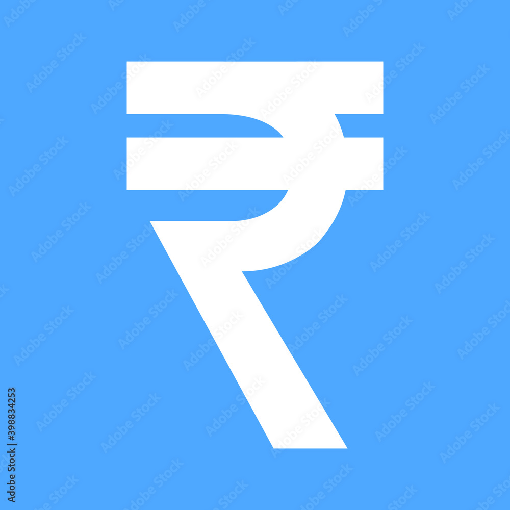 Vector icon for Rupee Symbol Stock Vector | Adobe Stock