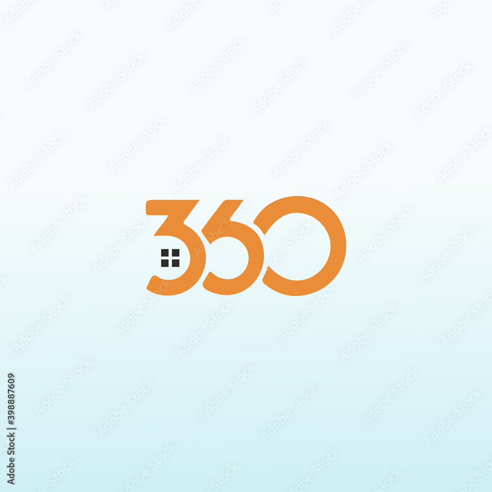 360 degree real estate vector logo ,360 vector logo design template ...