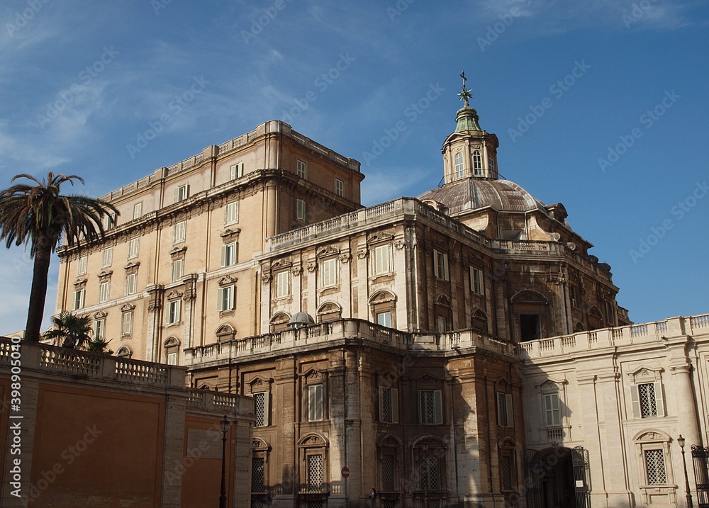 Inside Vatican City state with Vatican gardens- historical buildings ...